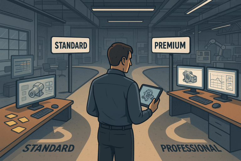 SolidWorks: Standard vs Pro vs Premium – Which One’s Right?